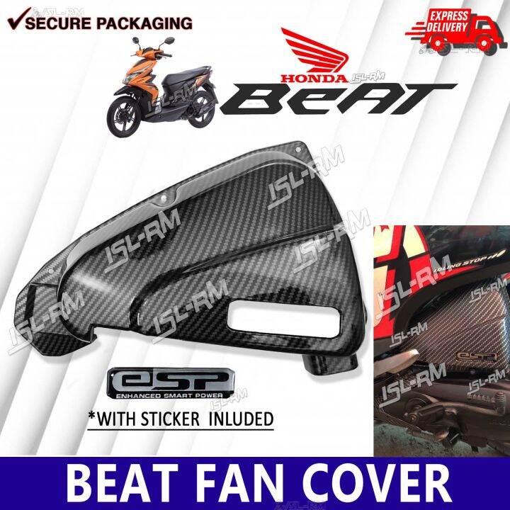 Honda Beat Carbon fiber Air Filter Cover with Sticker included Plug and ...