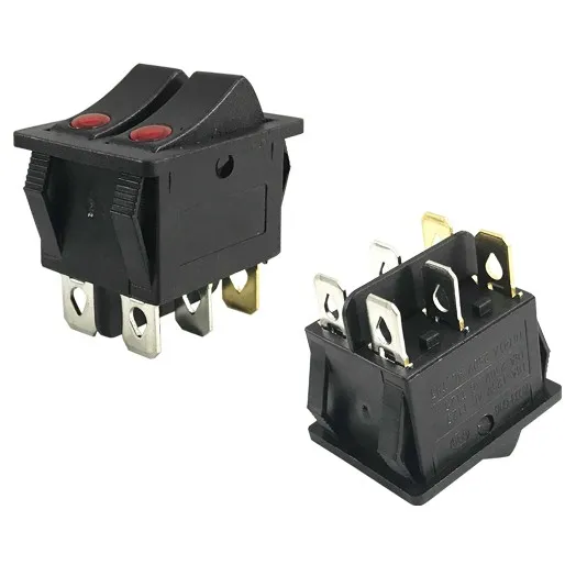 Dual Rocker Switch Big With 6 Pins BLACK Heavy Duty | Lazada PH