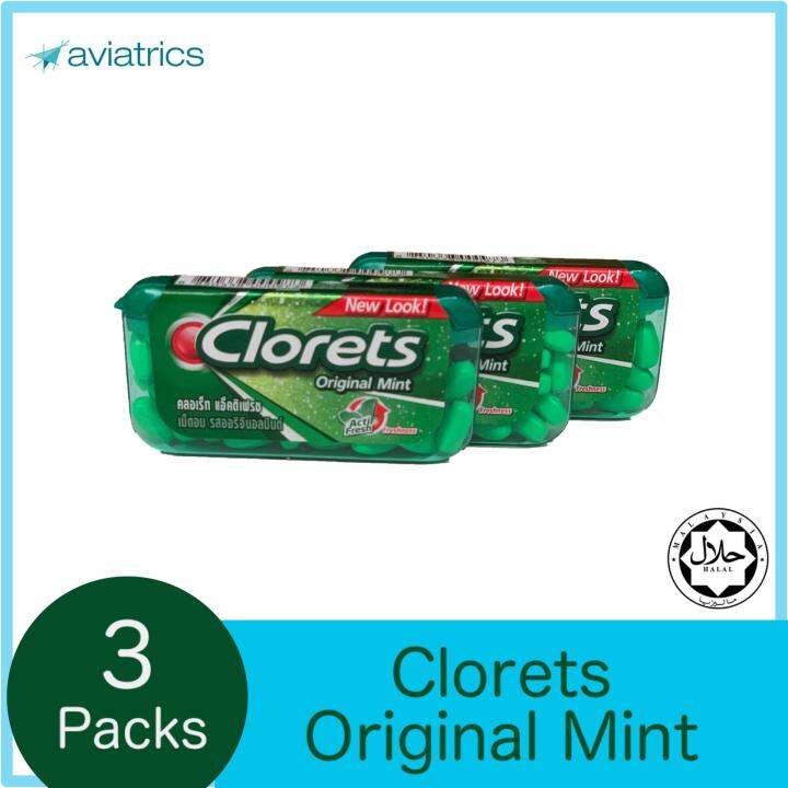 Clorets ACTIFRESH Original Mint 35s X 3 | Lazada