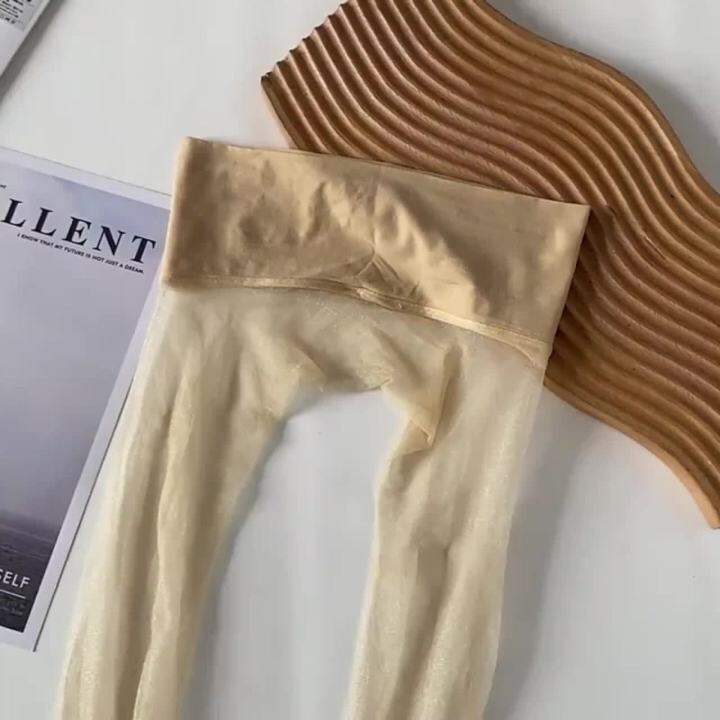 Ultra-Thin 360 Seamless Cored Silk Beads Shiny Pantyhose 0d Thin Sexy ...