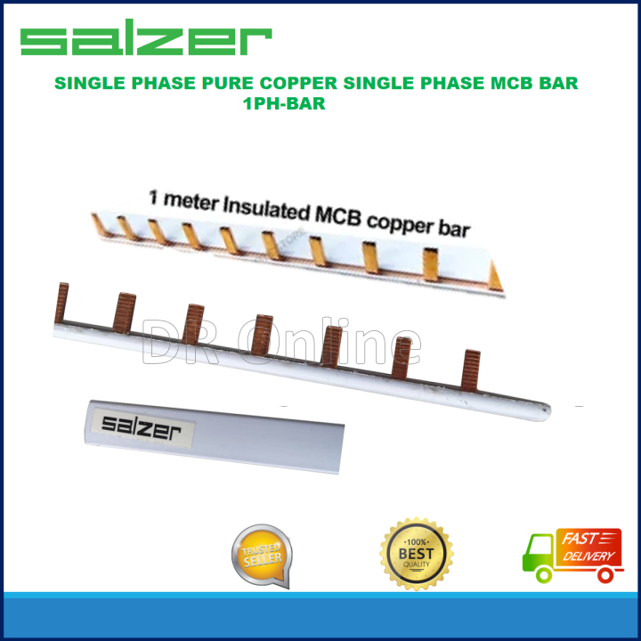 SALZER SINGLE PHASE MCB BUSBAR, INSULATED ~ SINGLE PHASE MCB BAR ...