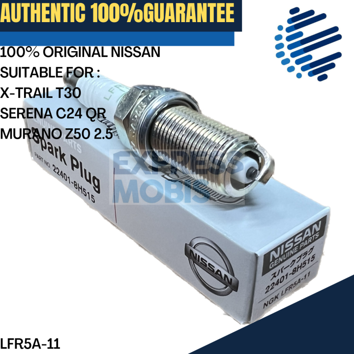 100% ORIGINAL NISSAN SPARK PLUG 22401-8H515 ( LFR5A-11 ) X-TRAIL T30 ...