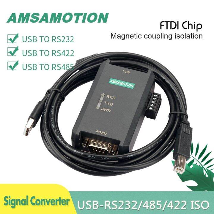RS422 USB-RS485เกรดอุตสาหกรรมอุปกรณ์แปลงสัญญาณ RS232โมดูลแยกชิป FTDI USB แยกแม่เหล็ก RS232/422/ ...