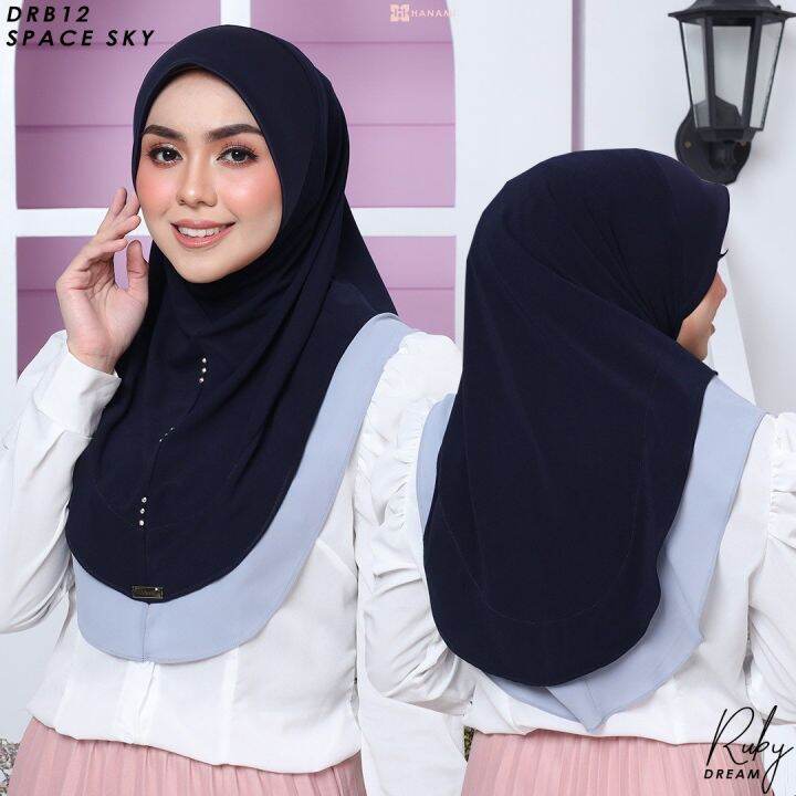 TUDUNG DREAM RUBY ( SIZE L ) Hijab By Hanami | Lazada