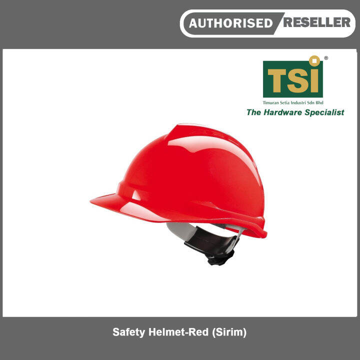 Safety Helmet-Red (Sirim) | Lazada