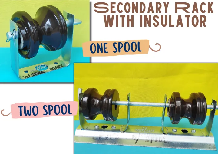 Secondary Rack with Spool Insulator ️ Sold as SET ️ Heavy Duty | Lazada PH