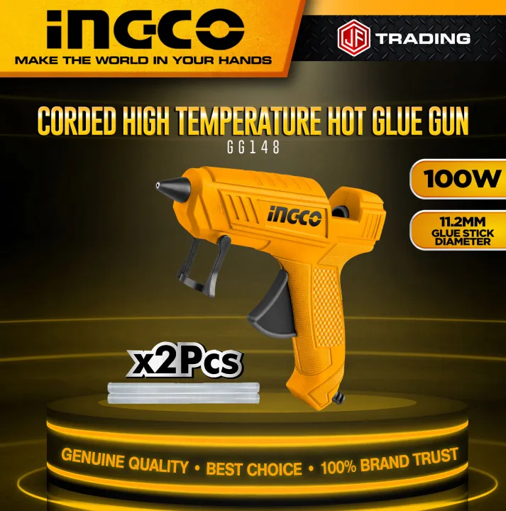 INGCO Corded High Temperature Hot Glue Gun Ø11.2mm GG148 | Lazada PH