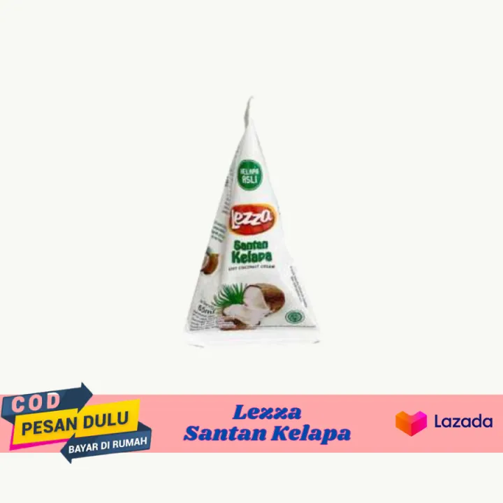3PCS SANTAN SIAP PAKAI LEZZA SANTAN KELAPA 65ML AIR KELAPA MURNI YANG ...
