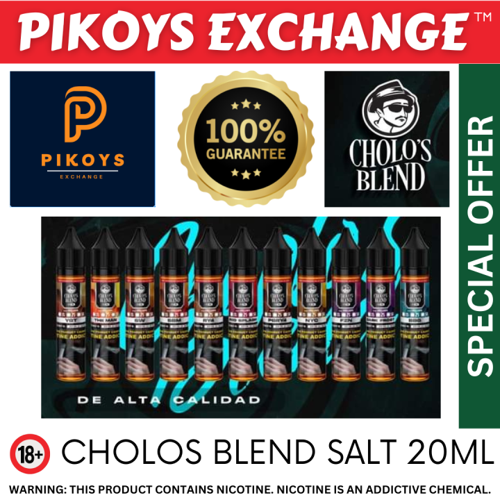 CHOLOS SALT 20ML cholo cholo's blend swaffle | Lazada PH