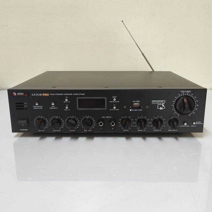 WSK GX-3UB USB/BT/FM Professional Microphone Mixing Amplifier | Lazada PH