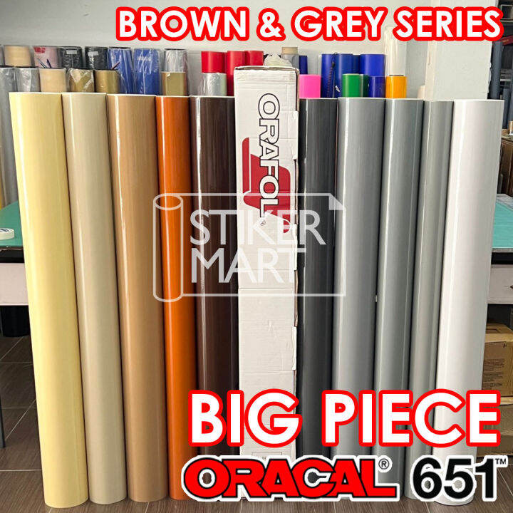 Oracal 651 Big Piece Sticker - Grey Sticker Brown Sticker - Outdoor ...