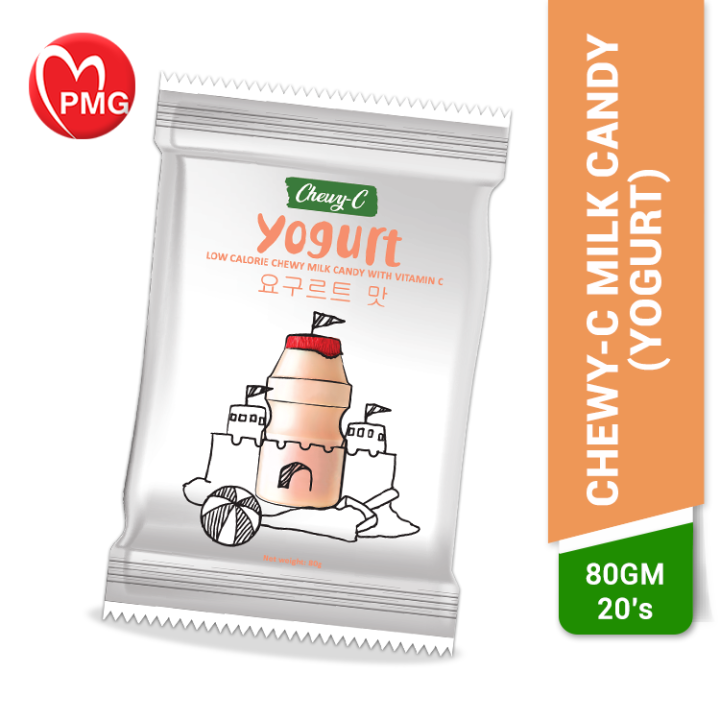 [CHEWY-C] Low Calorie Chewy Milk Candy With Vitamin C (4 Flavours - 80g ...