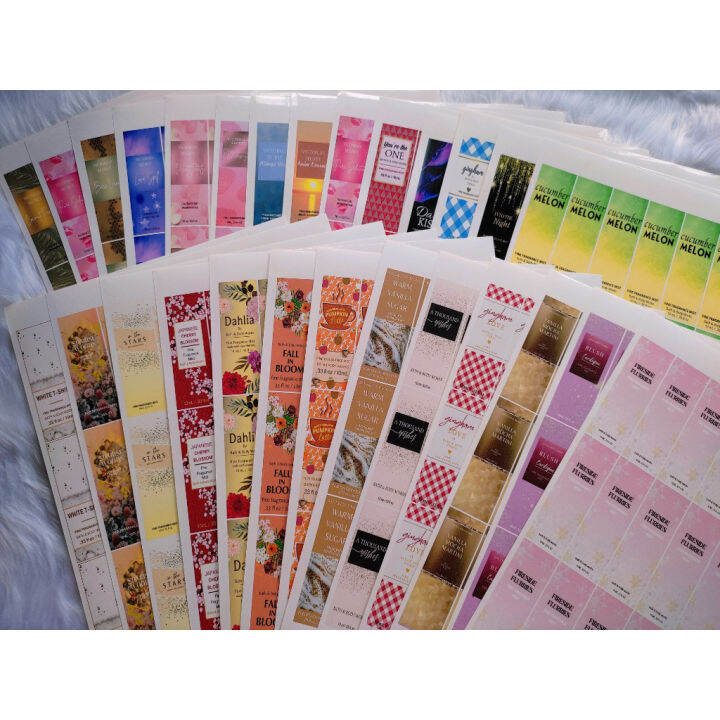 Decant Sticker Label 20 pcs per scent | Lazada PH
