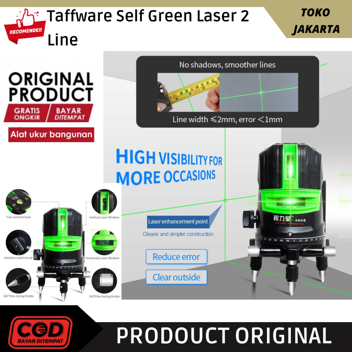 Self Leveling Projector Green Laser 2 Line - SPY003 mesin laser level ...