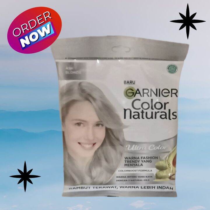 Garnier Semir Rambut Ultra Color Sachet 30gr (Ash blonde golden brown ...