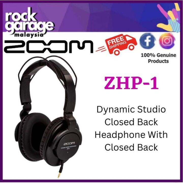 Zoom ZHP-1 Dynamic Studio Closed Back Headphone With Closed Back ( ZHP1 ...