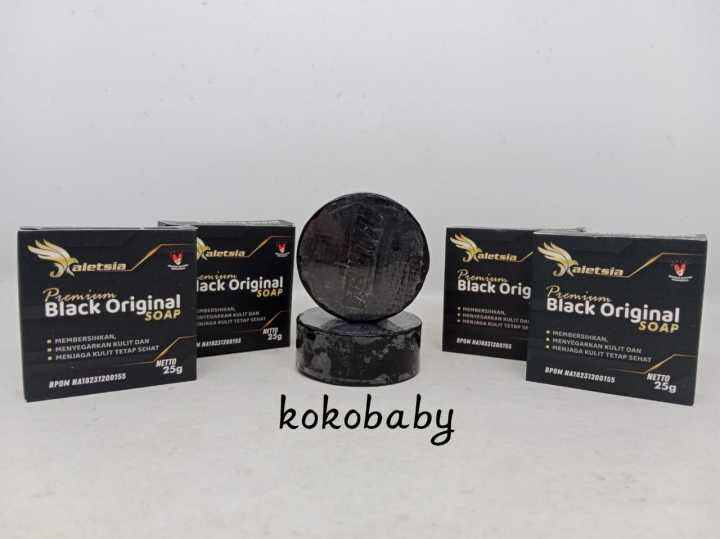 Raletsia Sabun Premium Black Original Soap membantu menyegarkan kulit & menjaga kulit tetap ...