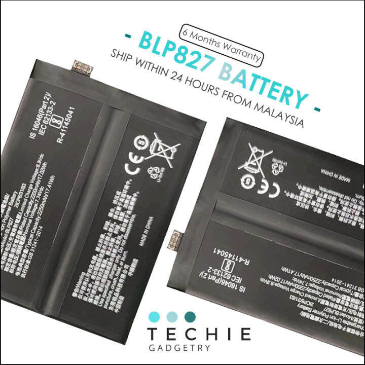 Battery Bateri For Oneplus 9 Pro BLP827 (2200mAh) | Lazada