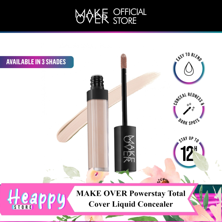 MAKE OVER Powerstay Total Cover Liquid Concealer 6.5 ml - Concealer ...