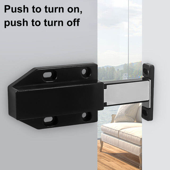 Cabinet Door Push Latch Strong Suction Push To Open ABS Single-headed ...