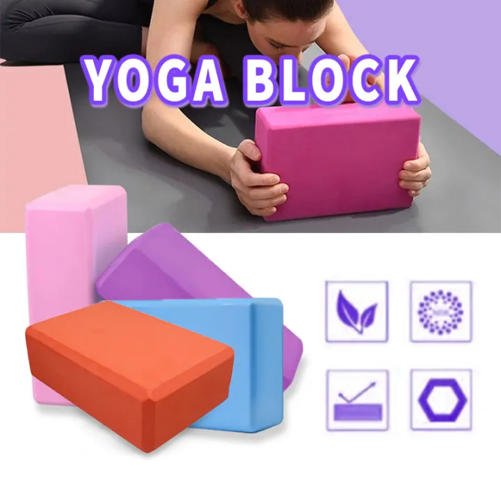 Yoga Block Brick Rectangular EVA Foam Yoga Brick High Density 125Gram ...