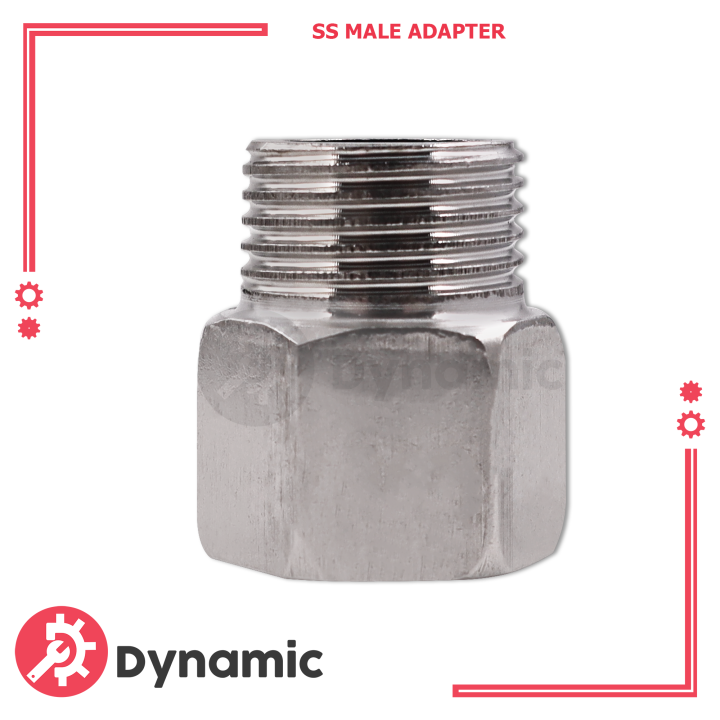 Stainless Steel 1/2 NPT ( 20mm ) Male x 1/2 NPT ( 20mm ) Female Male ...