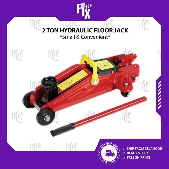 FunTechX 2 Ton Hydraulic Floor Jack Car Jack Car Lifting Membaiki ...