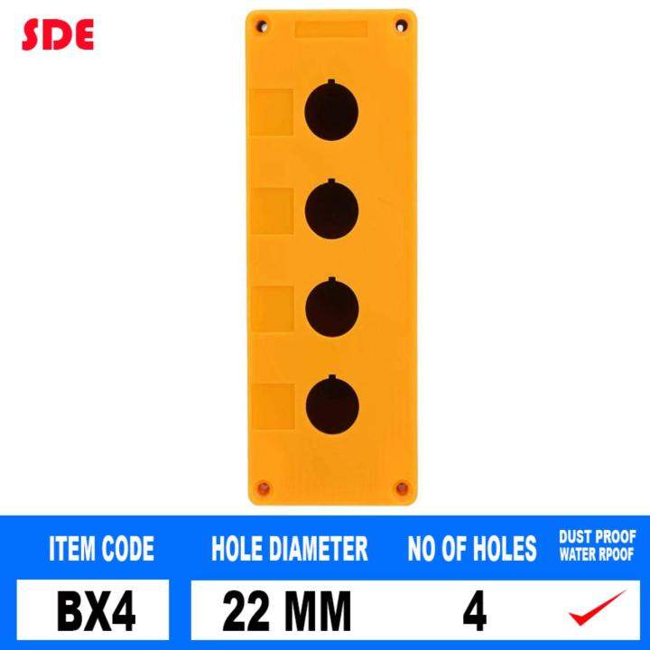 Uni-Air BX4 22mm Diameter 4 Holes Push Button Box Switch Control ...