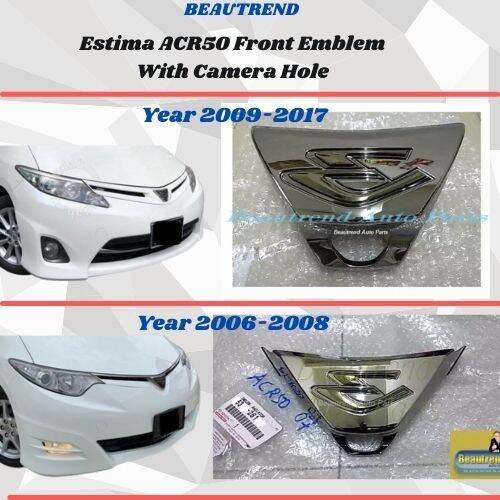Toyota Estima ACR50 Original Front Grille Emblem Logo With Camera Hole ...