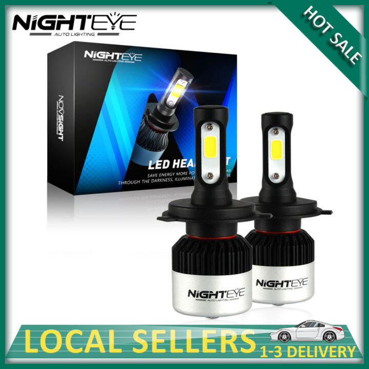 NIGHTEYE 2pcs A315-S2 72W 9000LM H4 9003 HB2 H11 H7 9005/HB3 9006/HB4 6500K Car LED Headlight ...