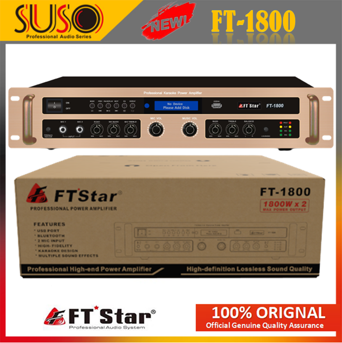 FT Star amplifier FT-1800 power amplifier 2x1800W professional high-end ...