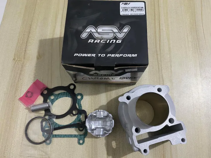 ASV Cylinder Block 59mm Semi Dome With Valve Pocket CHROME BORE (Mio ...