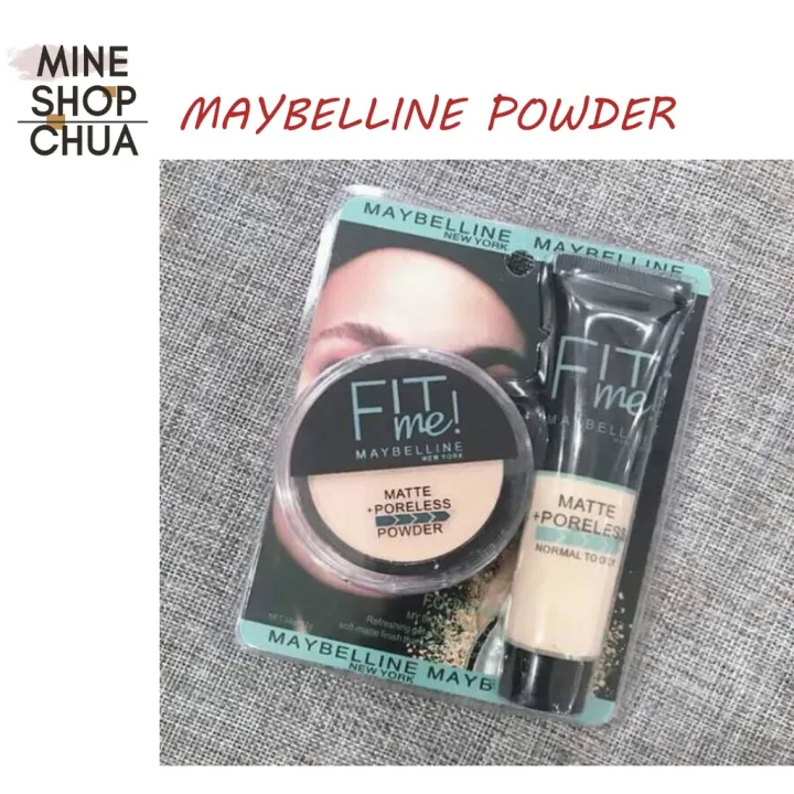 Fit me 2 in 1 set face powder & liquid foundation, Fit me 2 in 1 Make ...