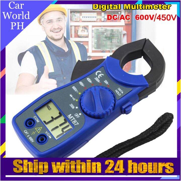 MT87 Digital Clamp Meter Multimeter With Measurement AC/DC Voltage ...