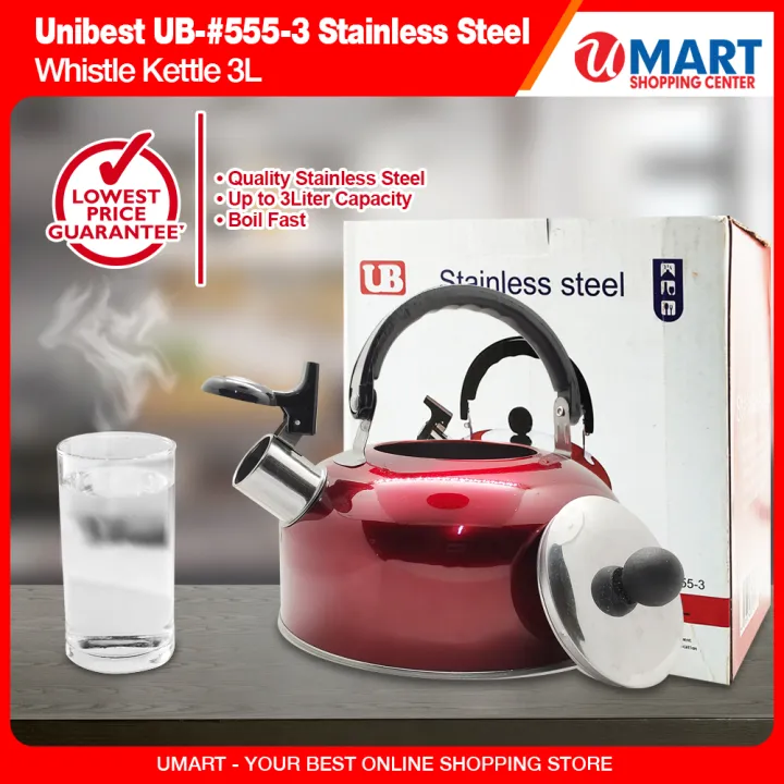 #UB040 and #UB555-3 4L/3L UNIBEST Stainless Steel Kettle | Lazada PH