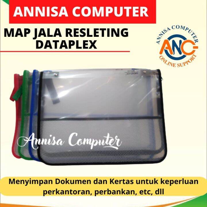 Map Jala Resleting / Map Plastik Folio / Map Dokumen / Bag Transparan ...