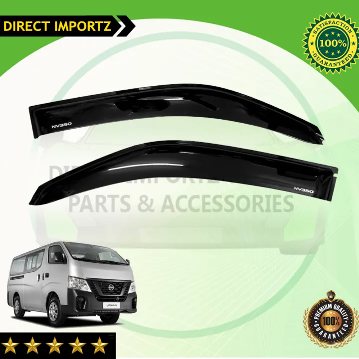 Nissan NV350 2014 to 2022 OEM Window Door Visor ( Black ) / Wind Gutter ...