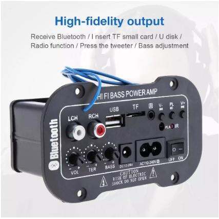 8 inch/ 10 inch 12V 24V 220V three-purpose SF-2MIC car digital amplifier mono Bluetooth function ...