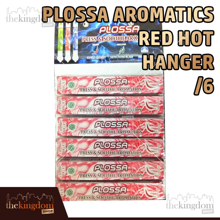 Plossa Press and Soothe Aromatics Red Hot Hanger /6 Plosa Inhaler Roll ...