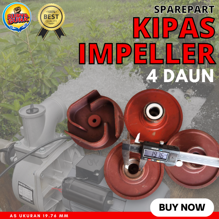 jual kipas impeller alkon diesel 3 dim 4 daun bahan besi cor untuk ...