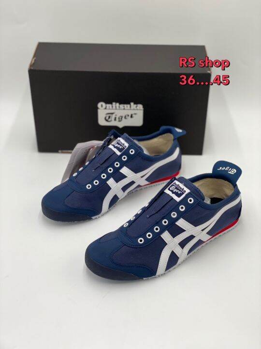 รองเท้าโอนิ รองเท้าผู้ชายOnit_suka_Tiger รองเท้าสลิปออน(ไม่มีเชือก)⭐รับ ...