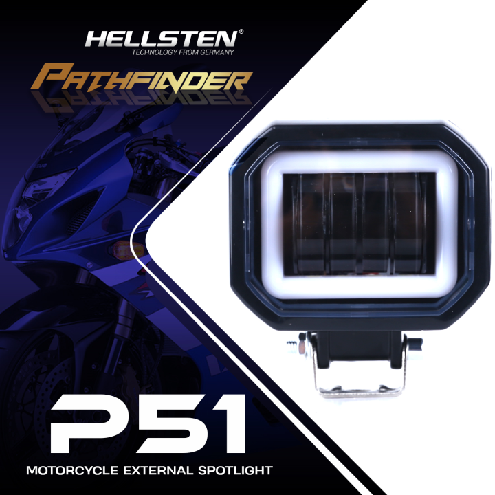 Pathfinder Motorcycle Lights | Hellsten P51 | Lazada PH