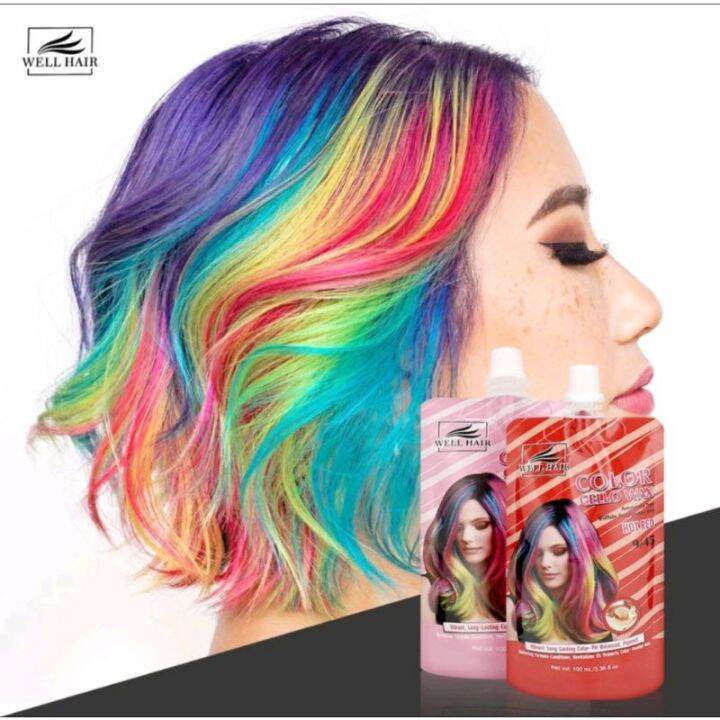 Well Hair Color Hair Cello wax Ammonia Free color repair treatment Hair ...