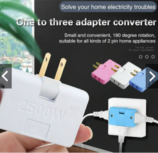 Plug adapter 3 Way Universal | Lazada PH