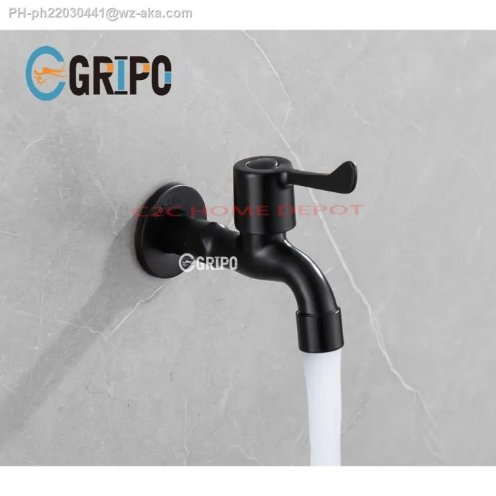tools set original GRIPO HIGH END 304 stainless faucet long matte black ...