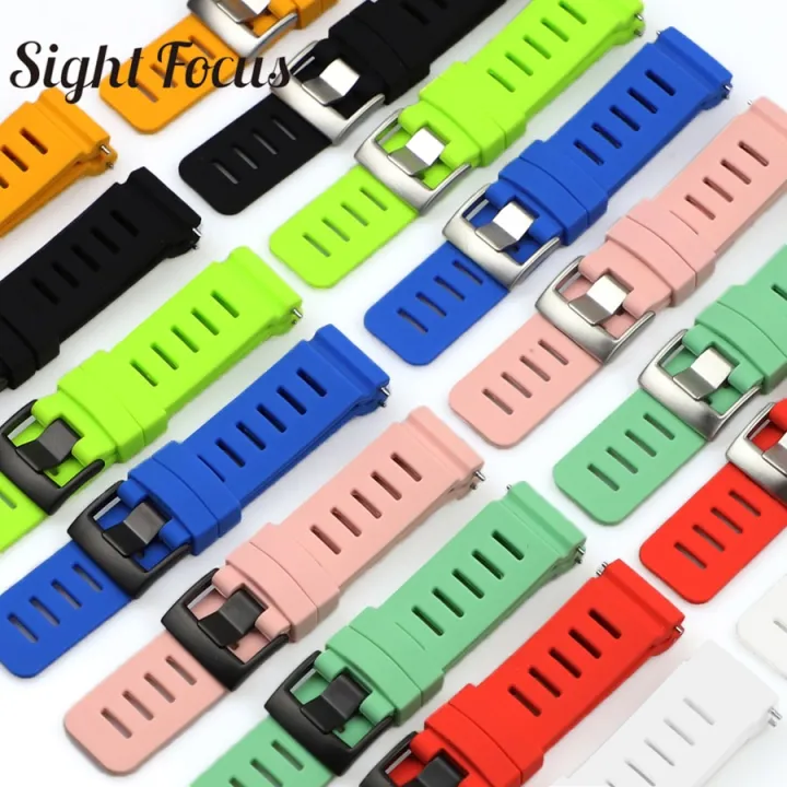Sight Focus 24MM Curved End Waterproof Silicone Watch Band For Suunto ... Sight Focus 24MM Curved End Waterproof Silicone Watch Band For Suunto ...