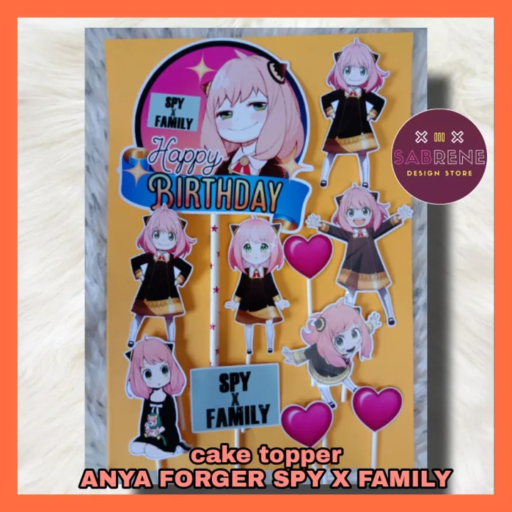 Anya Forger Spy x Family Cake Topper Bakeware Decoration | Lazada