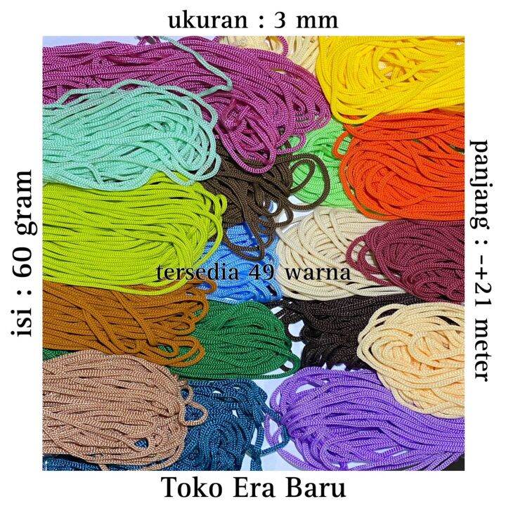 TALI KUR BENANG PANDA 60 gram (-+21 meter) BERBABAGAI WARNA | Lazada ...