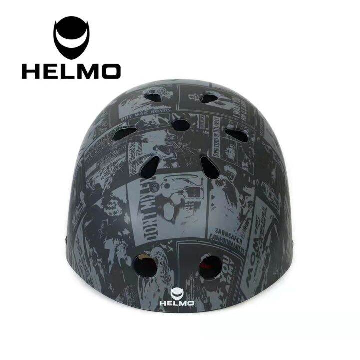 HELMO Nutshell Bike Helmet With 4 Layers Thick Foam and An Adjuster ...