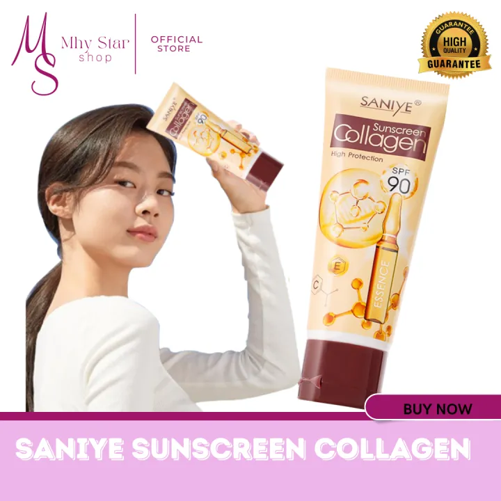 AURTHENTIC AND VERY EFFECTIVE SANIYE Sunscreen Collagen SPF90+ PA+++ Sunblock Face Cream ...